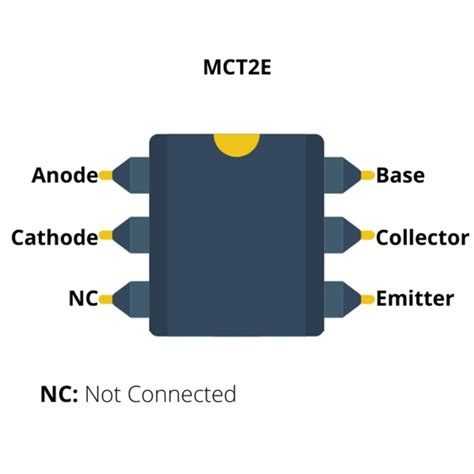 Mct2e Phototransistor Optocoupler Ic Dip6