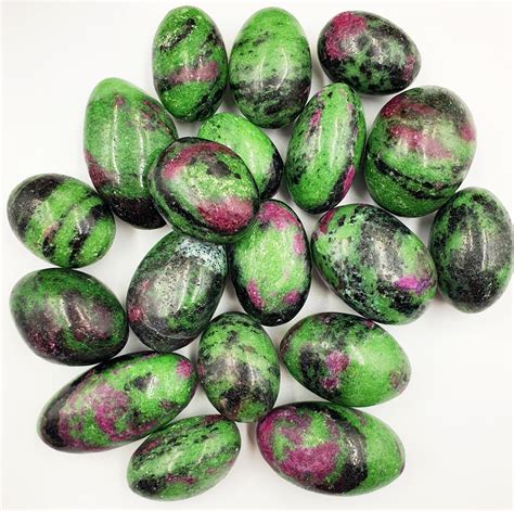 Ruby In Zoisite Tumbles Ruby Zoisite Tumbles Anyolite Etsy