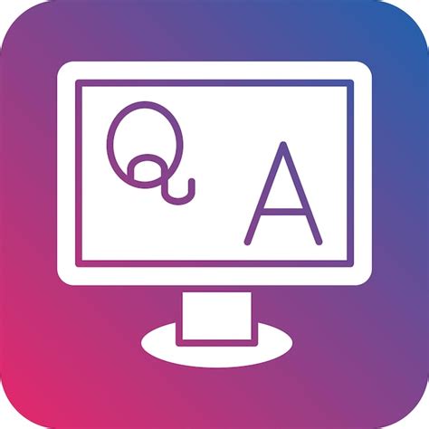 Premium Vector Vector Design Qa Icon Style