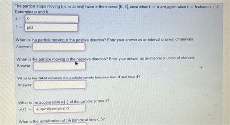 Solved Points A Particle Moves Along A Straight Line And Chegg