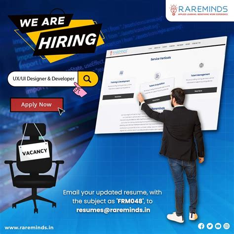 Rareminds On Linkedin Uiuxdesign Uiuxdesigner Jobopening Hiringnow Webdevelopment