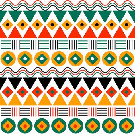 Premium Vector Hand Drawn African Tribal Seamless Pattern