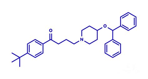 Ebastine Antihistamine Drug Molecule Photograph By Molekuul Science