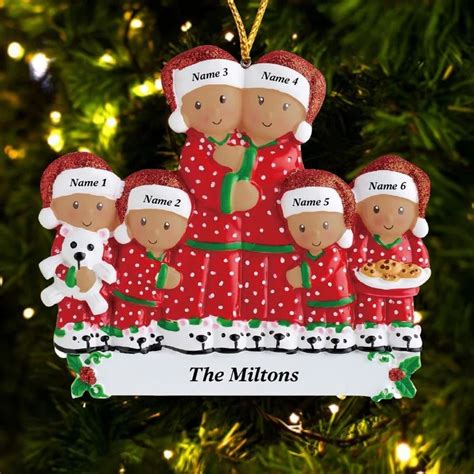 Kettenmachen Holz Personalisiertes Namen Text Weihnachtsornament Weihnachts Pyjamaparty Mit