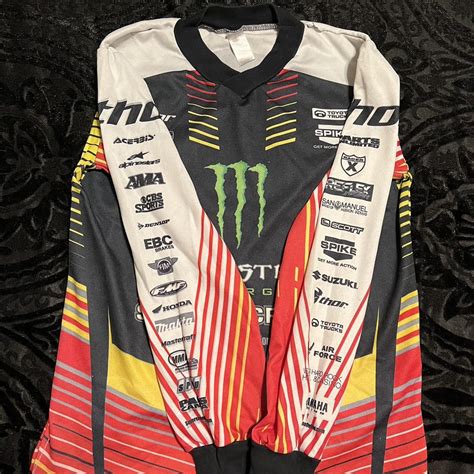 Monster Energy Ama Supercross Jersey Youth Large Can Depop