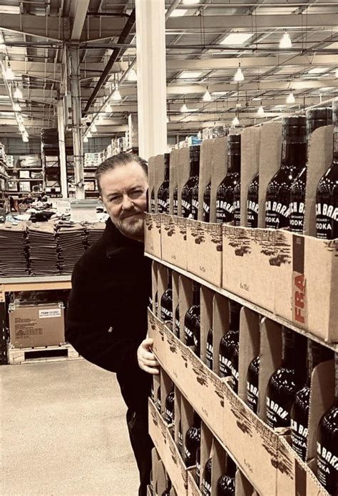Psbattle Ricky Gervais And His Line Of Vodka At Costco R