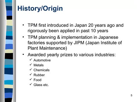 Tpm Principles And Concepts Ppt