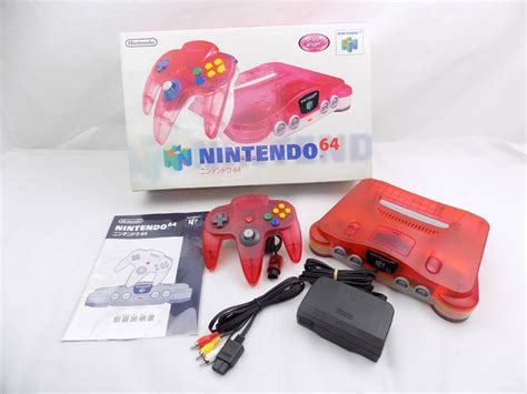 Boxed Like New Nintendo 64 N64 Clear Red Ntsc J Console Starboard Games