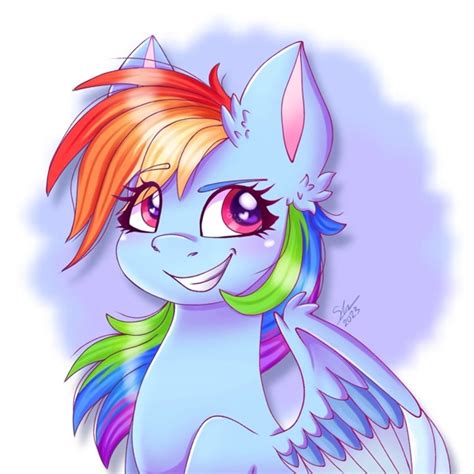 Rainbow Dash Blushing