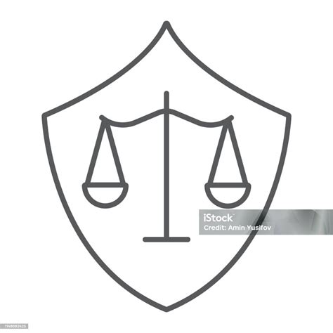 國防細線圖示 法律和正義 遮罩符號 向量圖形 在白色背景的線性圖案向量圖形及更多10號圖片 10號 互聯網 保安 Istock