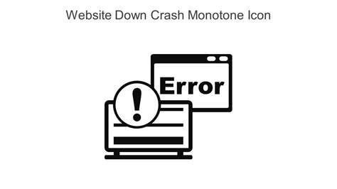 Website Down Crash Monotone Icon In Powerpoint Pptx Png And Editable Eps Format PPT Example