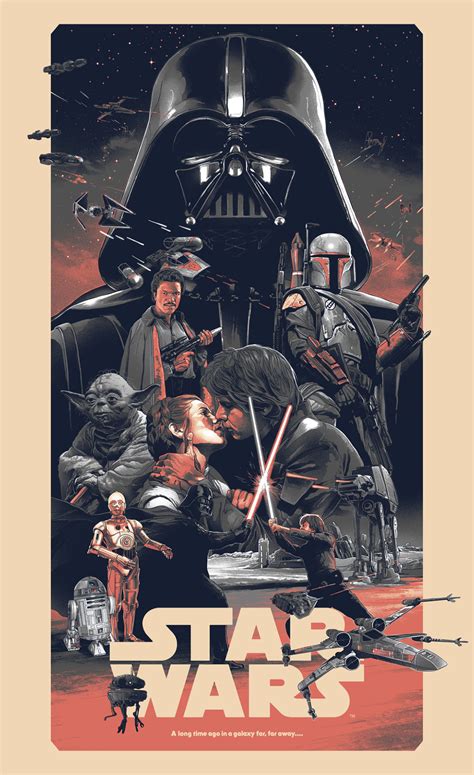 Star Wars Triptych Poster Created By Grzegorz