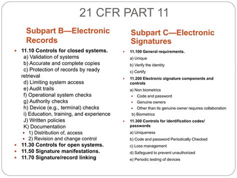 21 Cfr Part 11 Pptx Technology And Computing