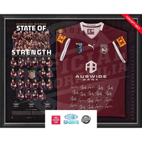 Queensland Maroons 2022 Signed State Of Origin Signed Official
