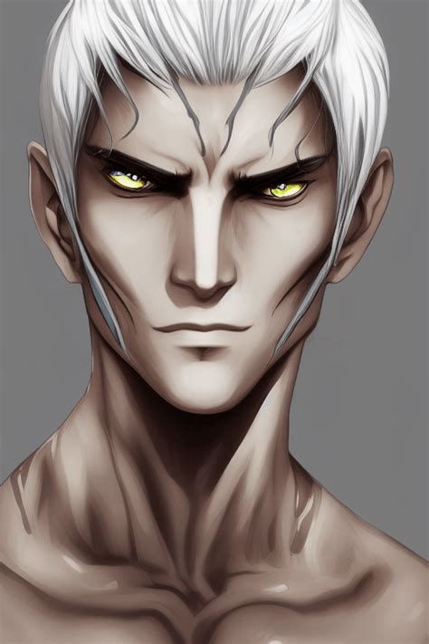 Anime Dark Elf Male Extreem Gedetailleerd Gezicht Gedetailleerde