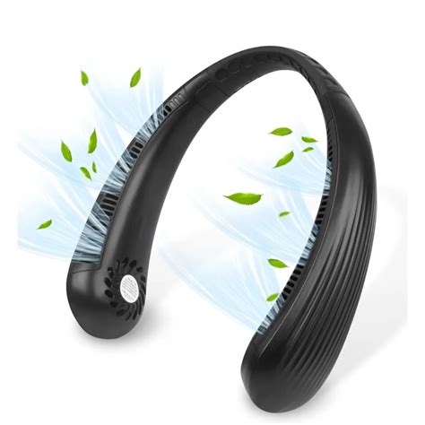 未使用新品 ネッククーラー 首掛け扇風機 携帯扇風機 ハンズフリー ネックファン 首掛けクーラー 超軽量 3段階調節 首掛けクーラー USB充電式 黒の落札情報詳細 ヤフオク落札価格