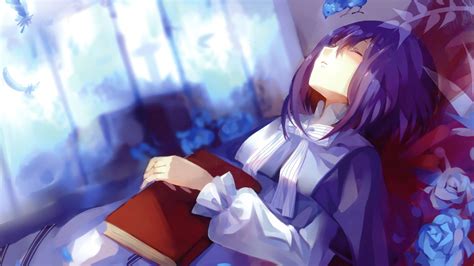 Anime Anime Girls Closed Eyes Dhiea Seville Pause Wallpapers Hd