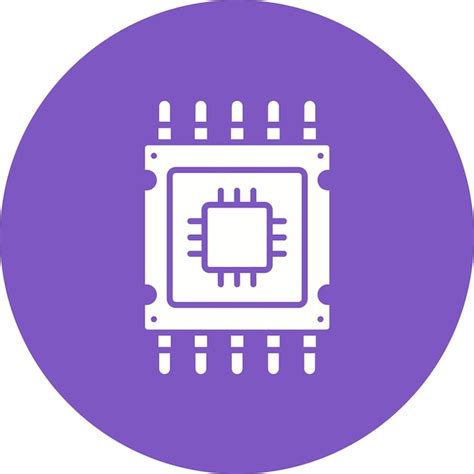 Premium Vector Microprocessor Vector Illustration Style