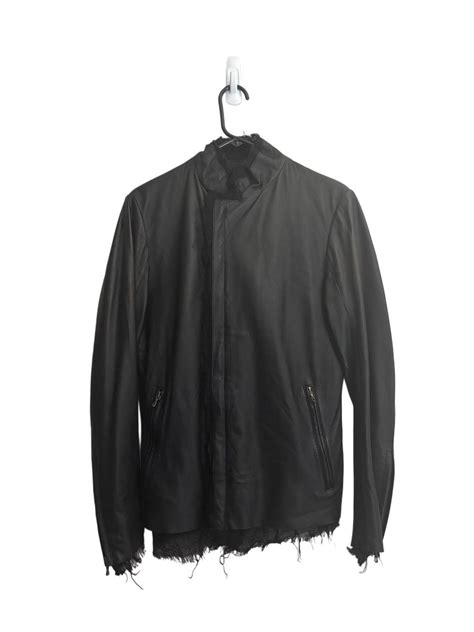 Shellac Shellac Oiled Sheepskin Leather Jacket Grailed