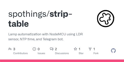 Github Spothings Strip Table Lamp Automatization With Nodemcu Using