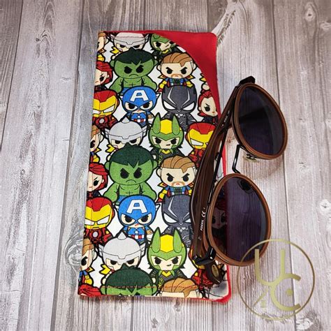 Super Hero Sunglass Case Soft Sunglasses Case Fabric Eyeglasses