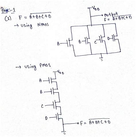 Solved Please Solve Draw The Diagrams Using Nmos And Pmc Gfunctions