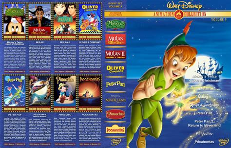 Walt Disney Animation Collection Volume 9 Dvd Cover 1953 2004 R1 Custom