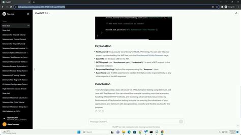Api Automation Testing Using Selenium Java Youtube