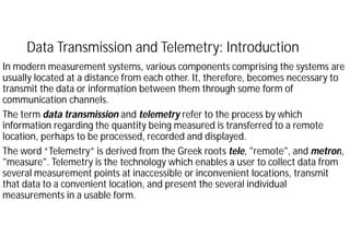 Data Transmission And Telemetry Pdf