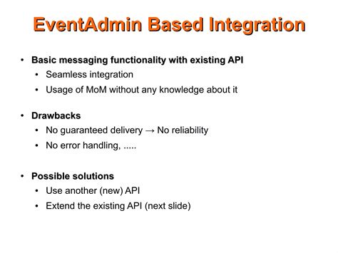 Distributed Services Osgi 42 And Possible Future Enhancements Ppt