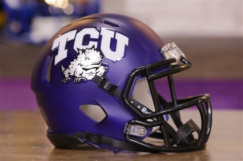 Tcu Black Football Helmet