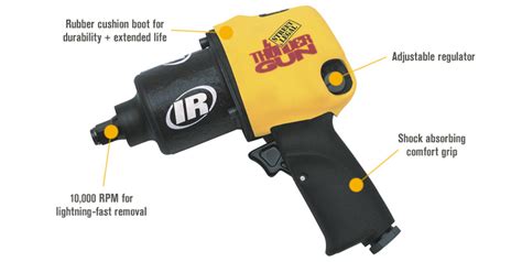 Ingersoll Rand Thunder Gun Air Impact Wrench 12in Drive 54 Cfm