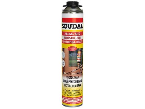 Полиуретанова монтажна пяна за врати, прозорци и PVC дограма Soudal ...