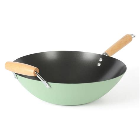 Mainstays Carbon Steel Wok 1375 Inch With Easy Clean And Stir Fry