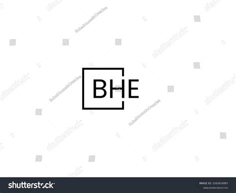 Bhe Letter Initial Logo Design Vector Stock Vector Royalty Free