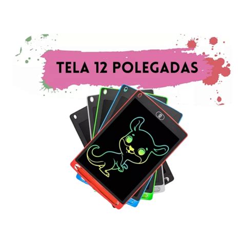 Lousa Mágica Colorida Tela Lcd 1085 Polegadas Infantil De Escrever E Desenhar Tablet Brinquedo