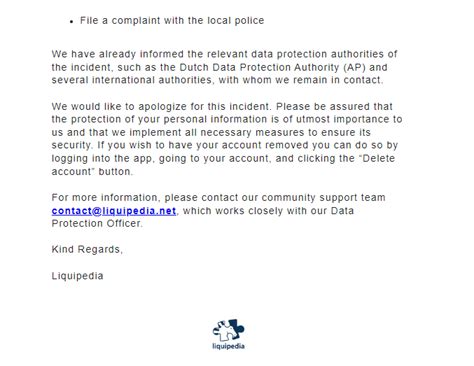 Liquipedia App Data Breach Email R Dota2