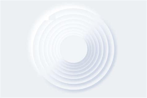 간단한 빈 흰색 원 연단 무대 배경의 상단 보기 미래 지향적인 기술 디자인 추상 적인 파라메트릭 내부 공백이 열린 3d 일러스트 레이션 모형 흰색 건물 창백한 기하학적 패턴