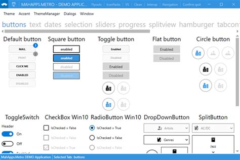 C Net Quel Template De Modern Ui Pour Wpf