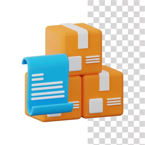 Premium Psd Package List 3d Icon