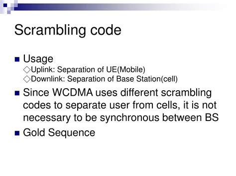 Ppt Wcdma Introduction Spreading Code Powerpoint Presentation Free
