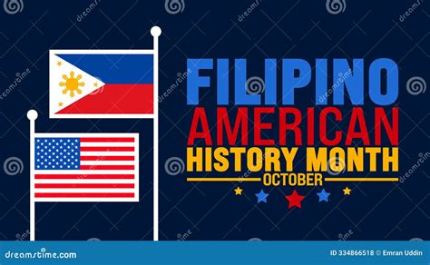 Filipino American History Month Happy Holiday Celebrate In October