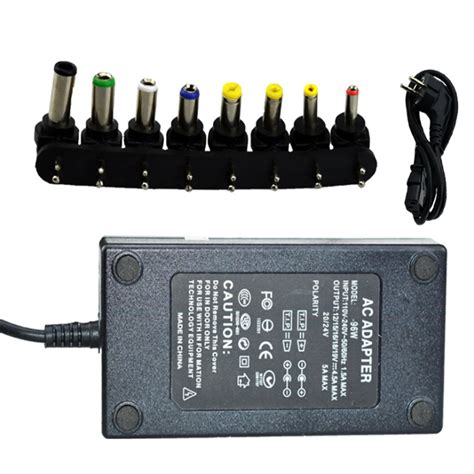 96W Multi Function Universal AC DC Power Adapter Charger 12V 24V