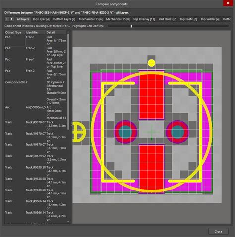 Compare Components Altium Designer Technical Documentation
