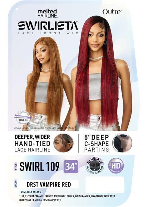 Outre Melted Hairline Swirlista Glueless Hd Lace Front Wig 5 Deep C P