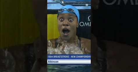 The Unforgettable Winning Reaction Of Alia Atkinson Winner Swimmer