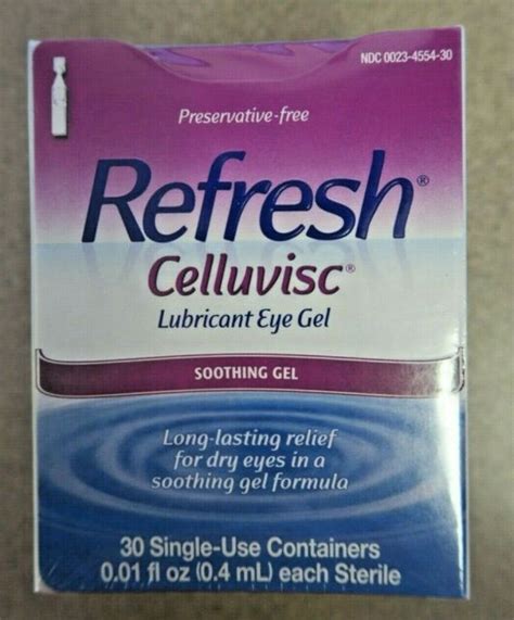 Refresh Celluvisc Lubricant Eye Gel Single Use Containers 30 Drops Ebay