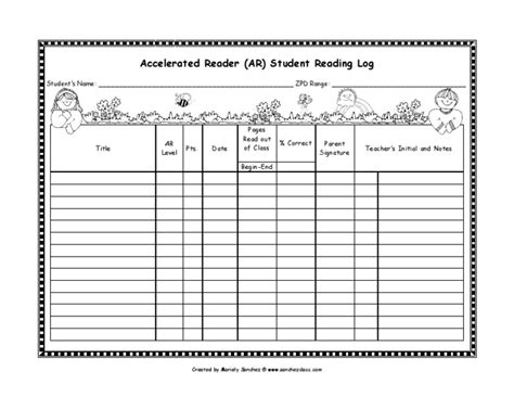 Accelerated Reader Reading Log Pdf