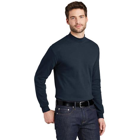 Sanmar Port Authority Interlock Knit Mock Turtleneck