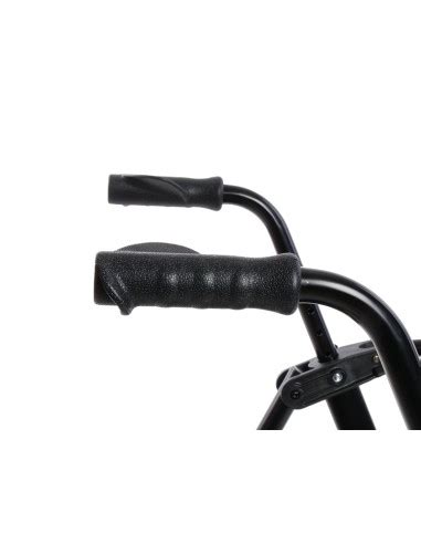 Andador plegable regulable con asiento cesta y respaldo Freno por presión Elite FP